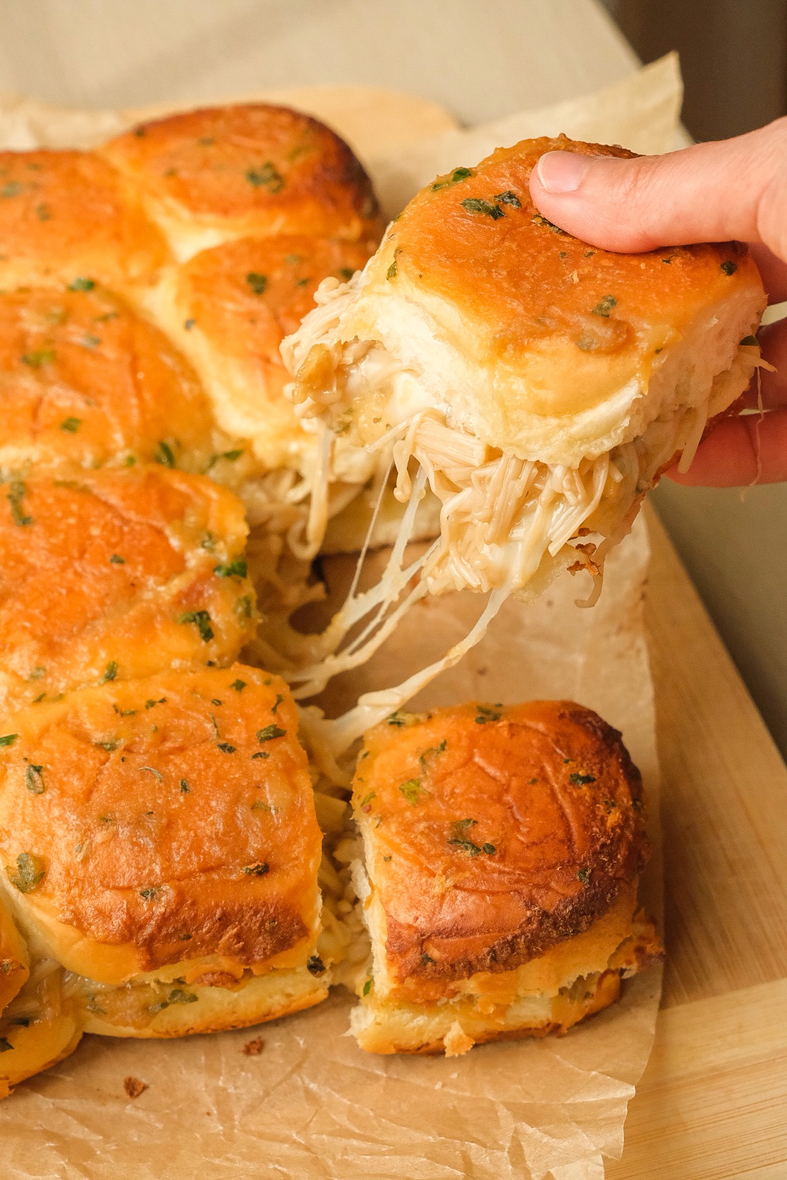 Cheesy Miso Garlic Rolls
