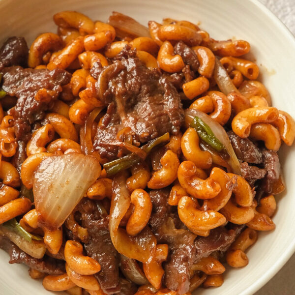 Stir Fried Beef Macaroni